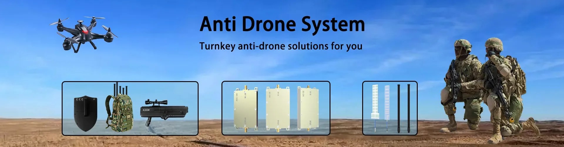 2.4ghz 50w Yagi Antenna Drone Blocker Outdoor Base Station High Gain ...