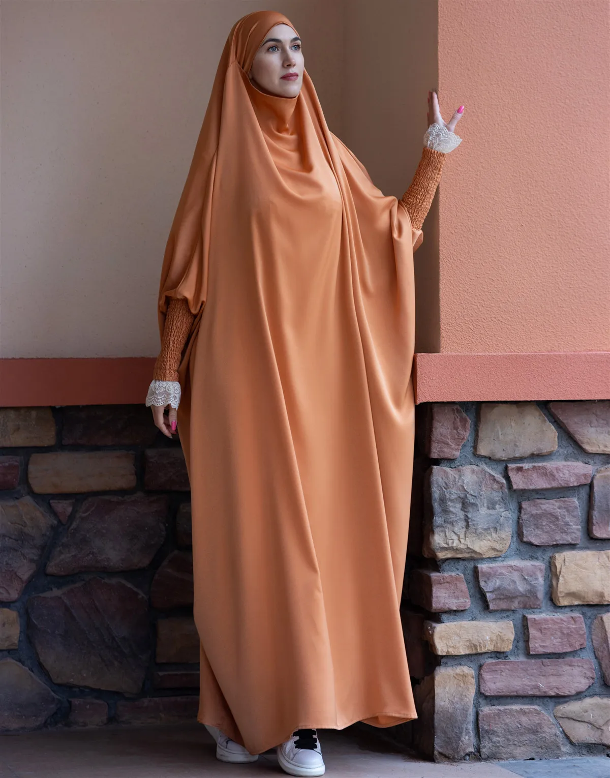 Loriya One Piece Jilbab Abaya Designs Dubai Women Overhead Khimar ...