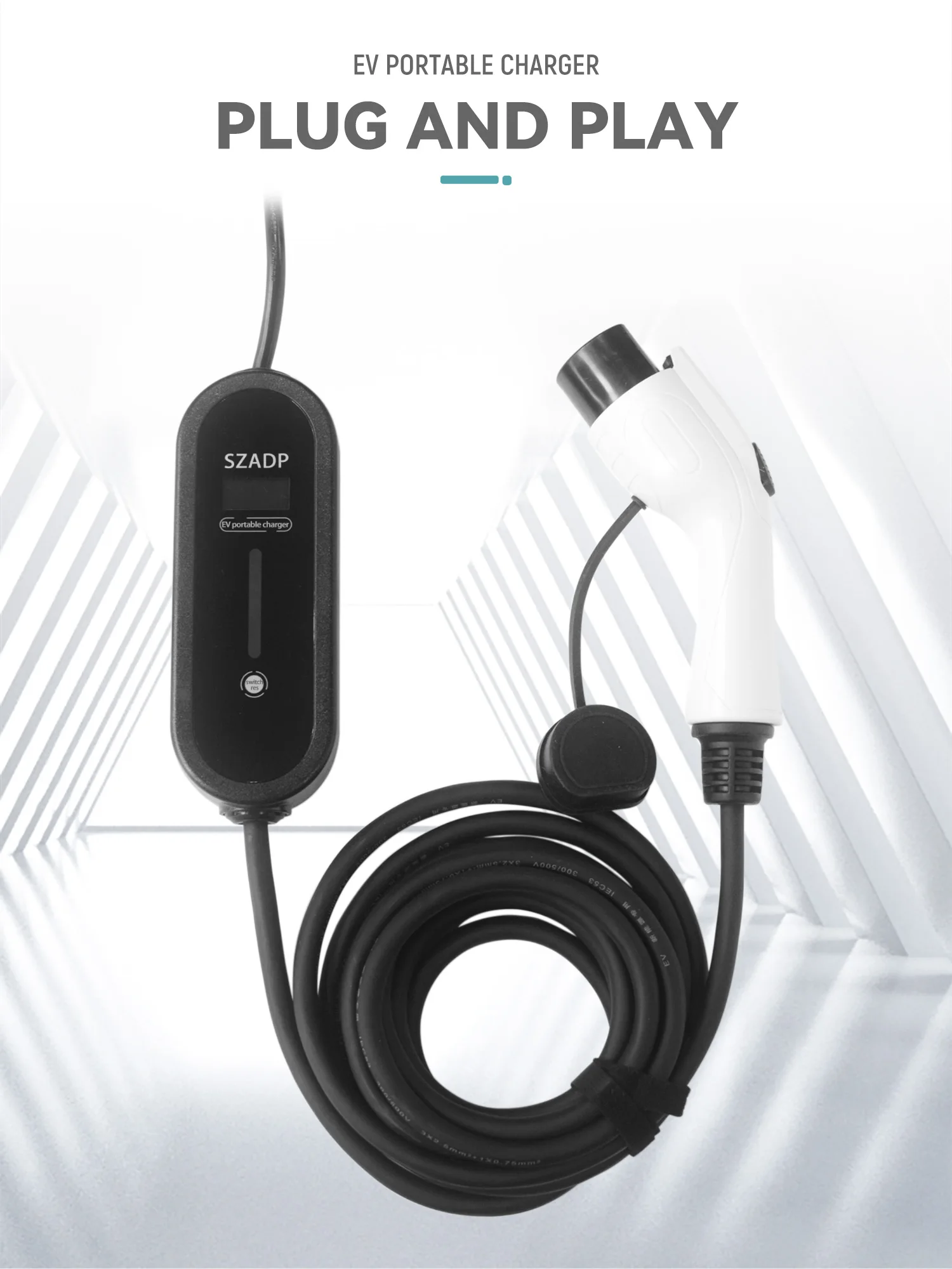 Factory Portable Ev Charger Electric Vehicle Car Charger Charger Cable ...