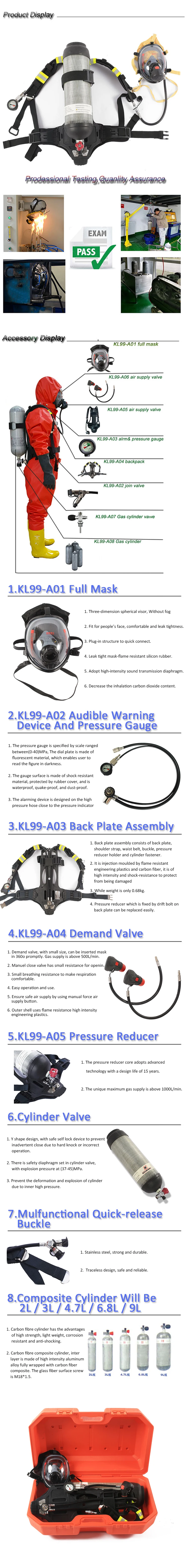 KELISAIKE SCBA Carry Case - Durable and Shockproof Packing