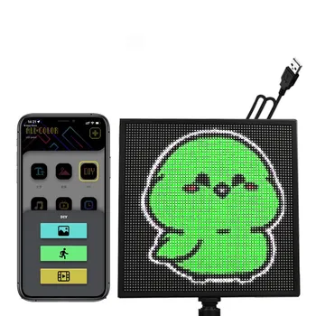 Car Led Screen Pixel Art Display 32x32 App Cellphone Control ...