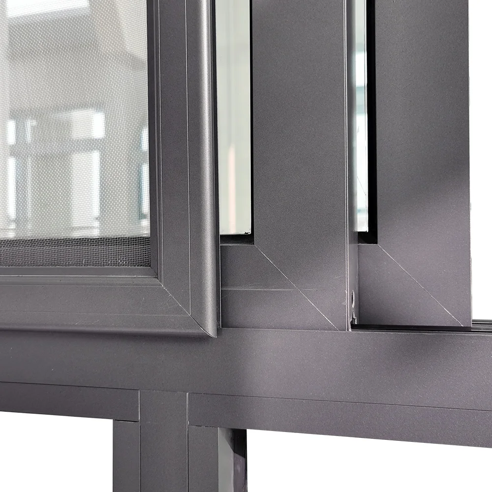 Waterproof Aluminum Frame Thermal Break Double Glass Window