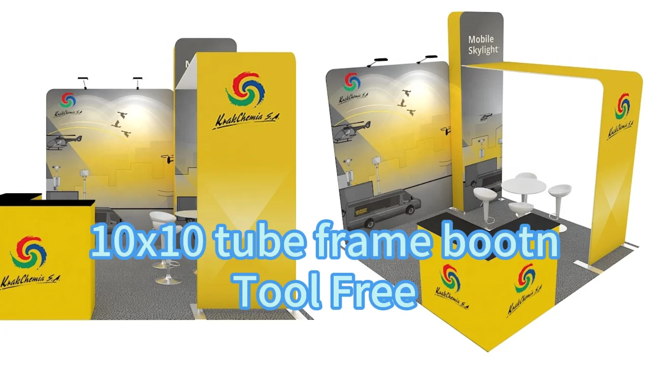 10x10ft Portable Design Quick Set Up Expo Promotion Aluminum Tension ...