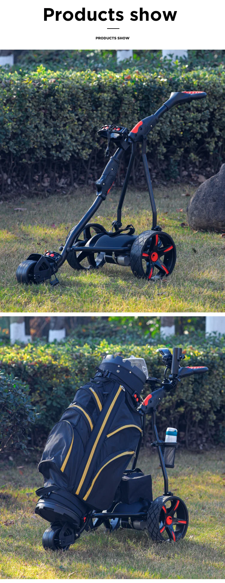 3 Wheels Electric Golf Scooter - Remote Control Utility Cart