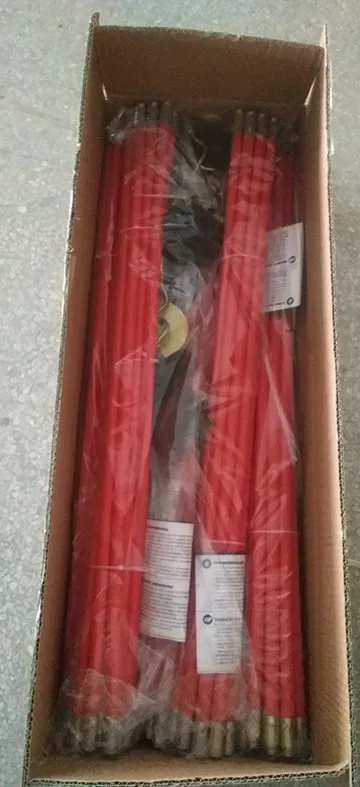 Hot Selling Locking Drain Rod Kit Interlocking Rods Double Worm Screw ...