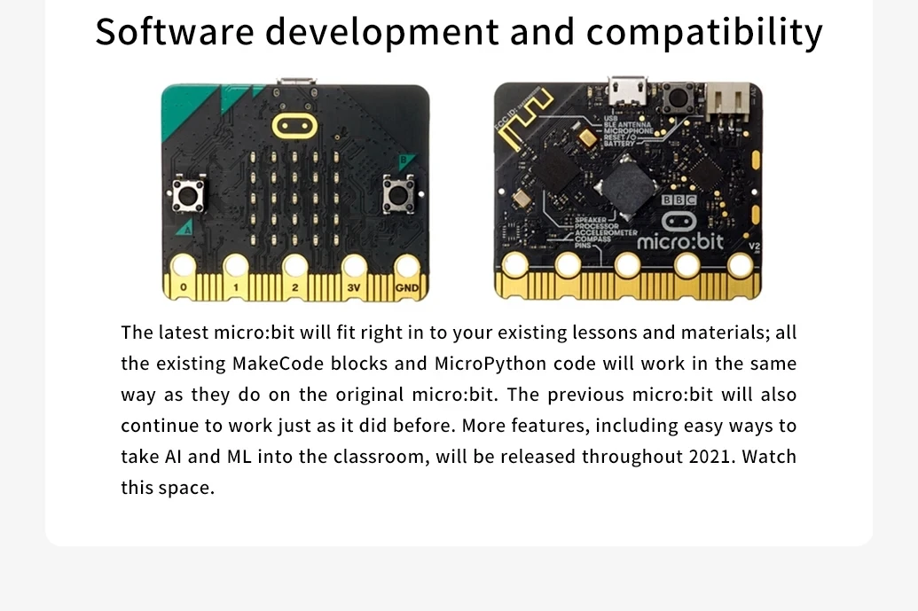 Bbc Microbit V2 Micro:bit V2 V1.5 Development Board Updated From