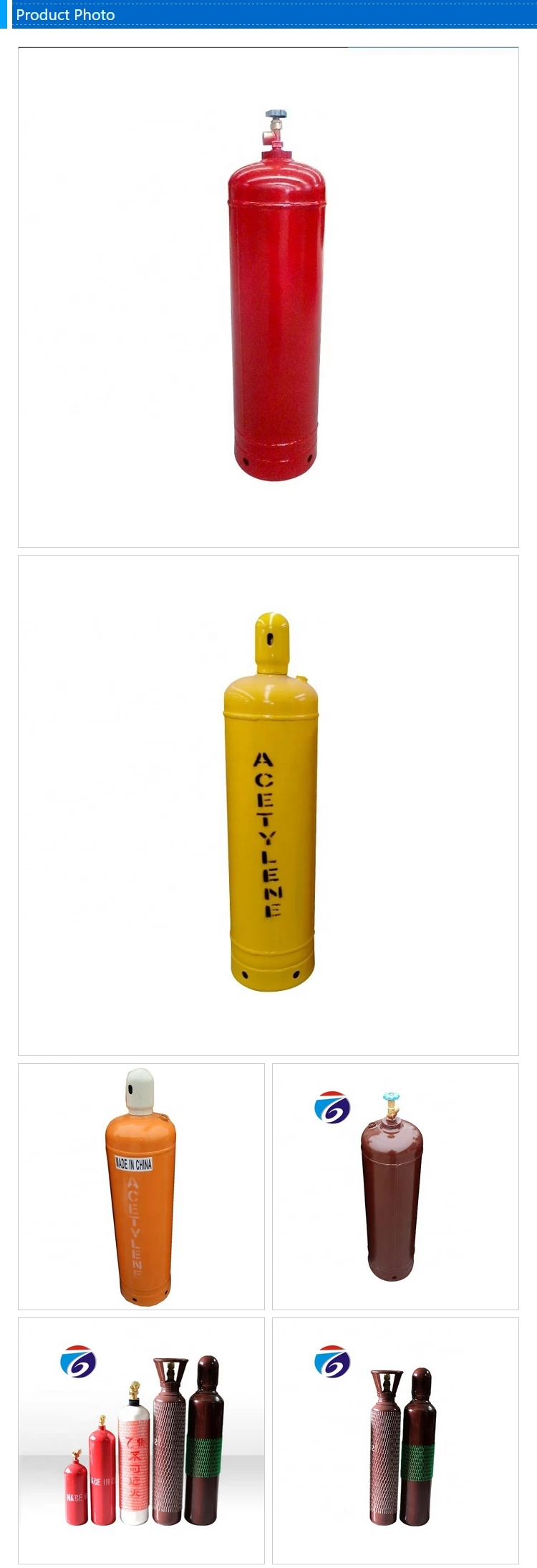Refillable Gas Cylinder Welding Use Acetylene Bottles C2h2 Bottles ...