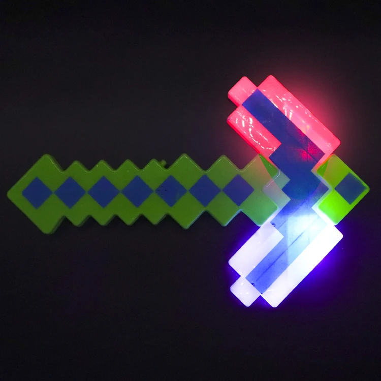 New Kids Favorite Led Pixel Sword With Music Small Volume Flash ...