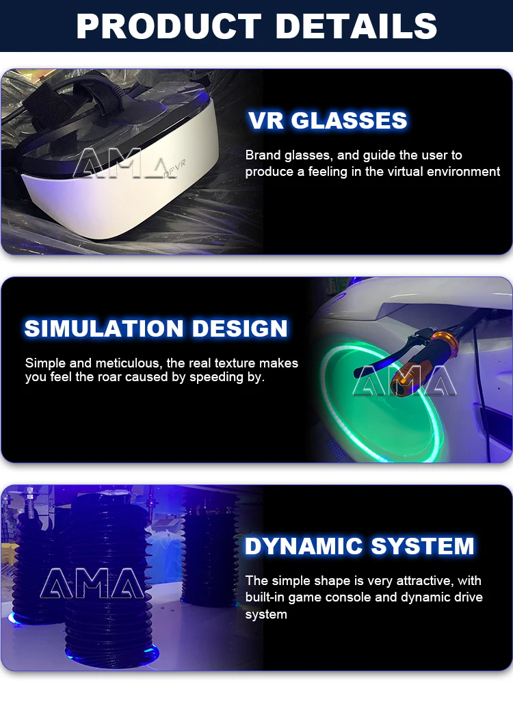 AMA Arcade 9D VR Motor Game Machine Equipment 9D Virtual Reality ...