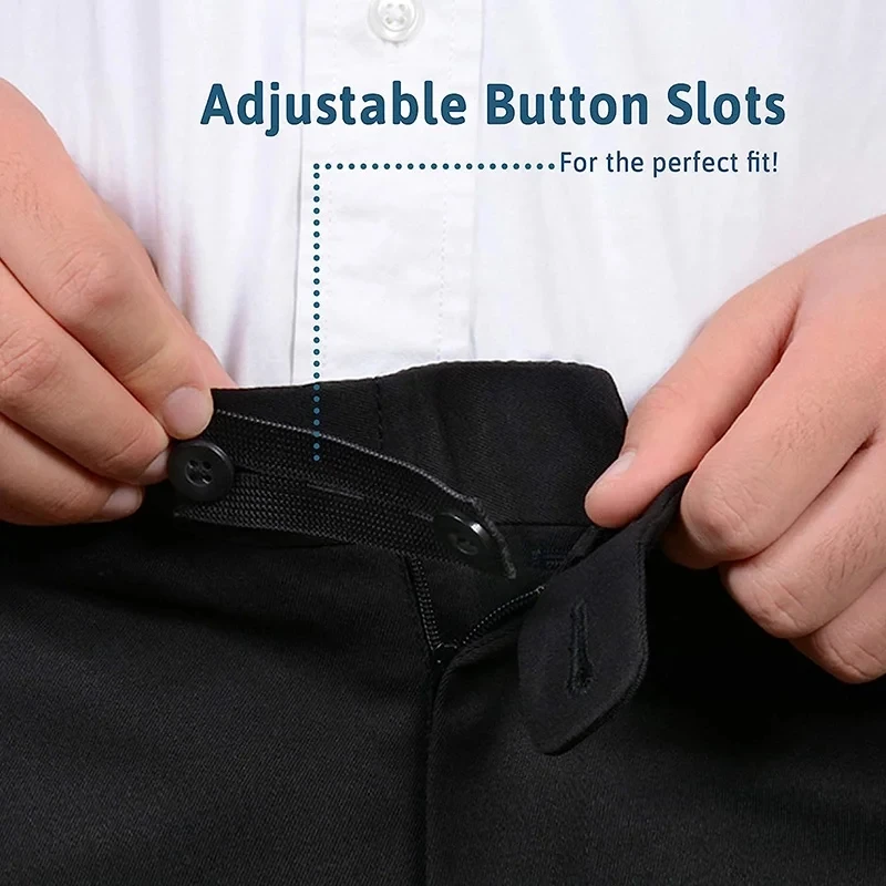 Unisex Elastic Waist Extenders Assorted Colors Strong Adjustable Fit ...