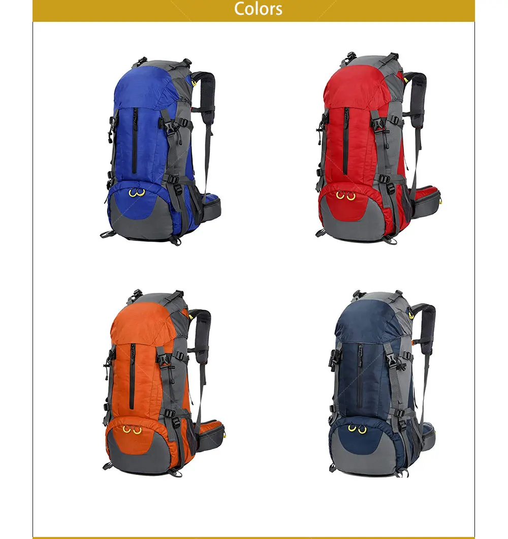 60 Liters Tracking Backpack - Durable, Waterproof, and Stylish