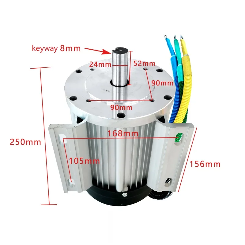 48V 60V 4000W DC Brushless Motor - Efficient & Reliable Power