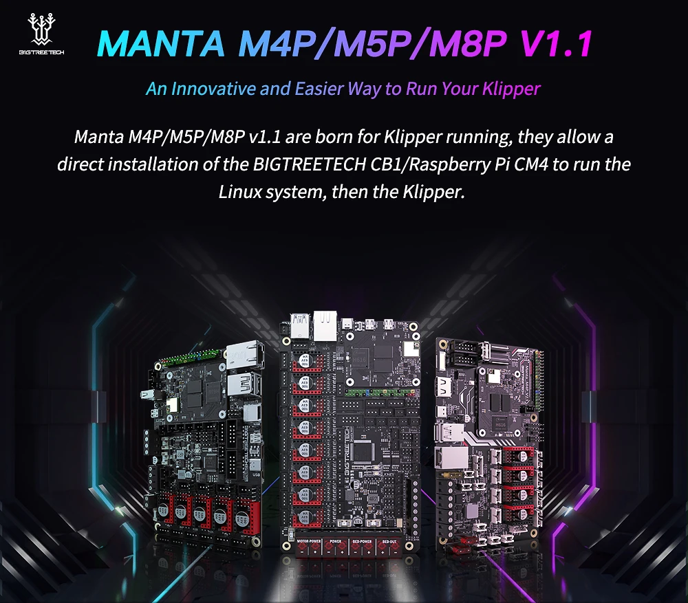 Bigtreetech Manta M5p 3d Printer Motherboard Controller 32 Bit 3d ...