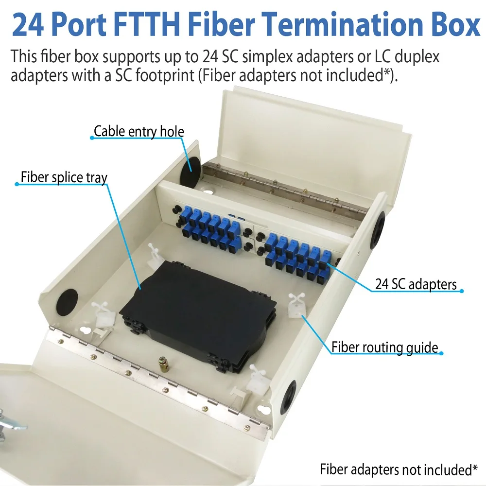 24 Port Indoor Wall Mounted 24core Factory Supply Odf 48 Core Fiber ...