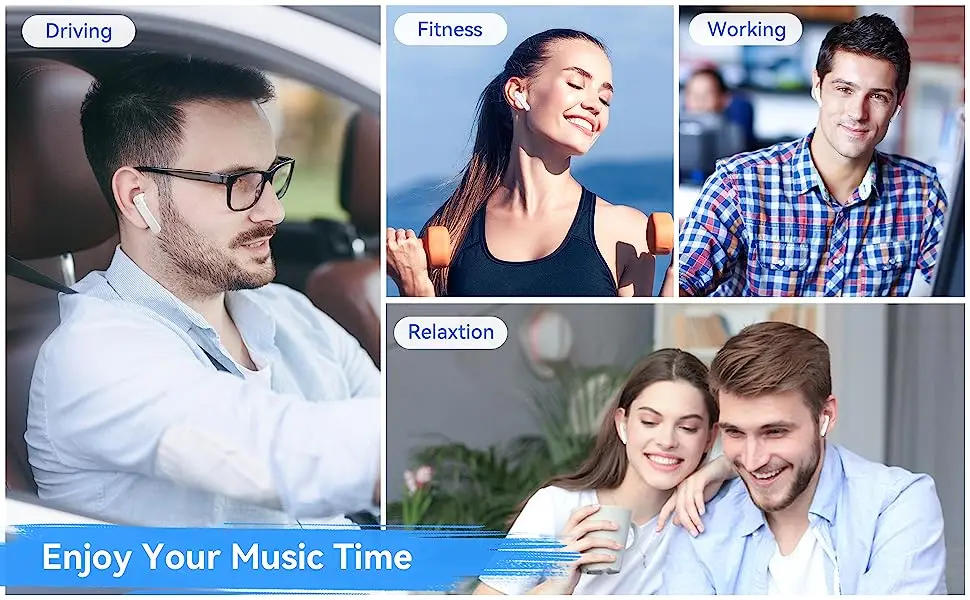 Fast Pairing TWS 5.3 Stereo Wireless Earbuds - IPX-5 Waterproof