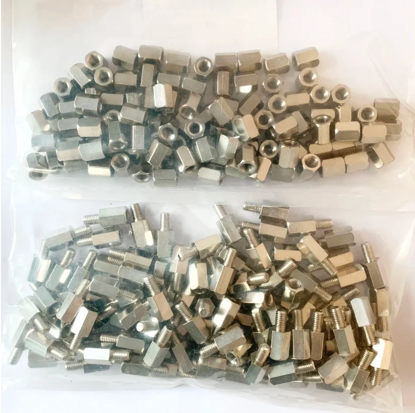 M2.5 M4 M6 M8 Stainless Steel Aluminum Brass Plastic Nylon Round And Hex Threaded Pcb Male ...