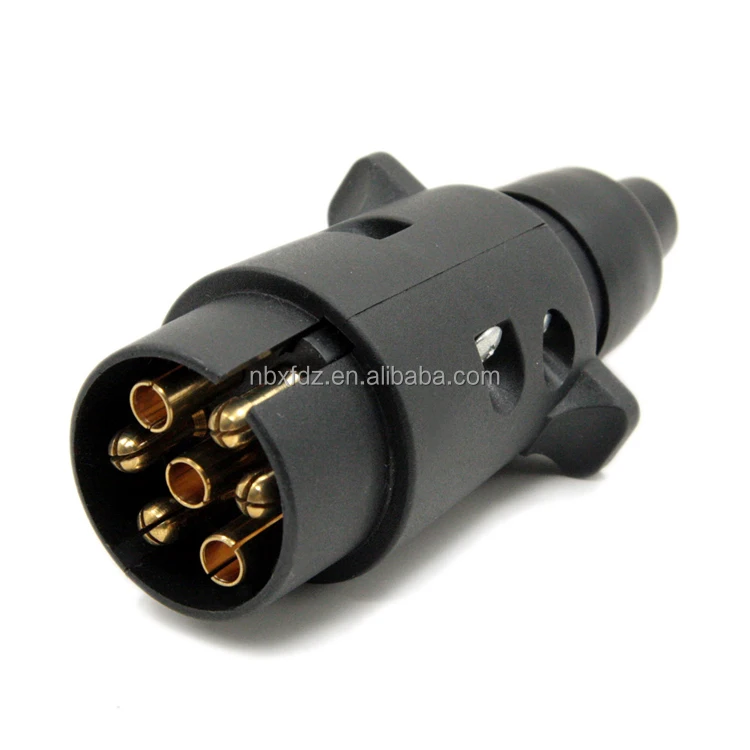 Heavy Duty 12V Plastic Trailer Connector 12N 7 Pin Electrics Plug ...