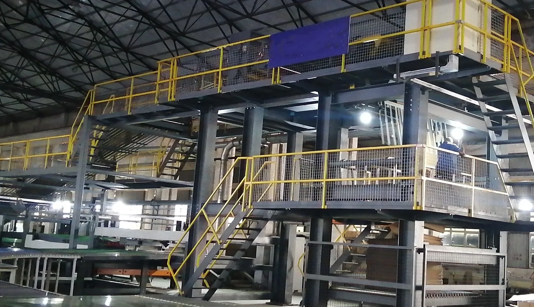 Z Type Corrugated Cardboard Production And Stacker Line Fanfold Machine ...