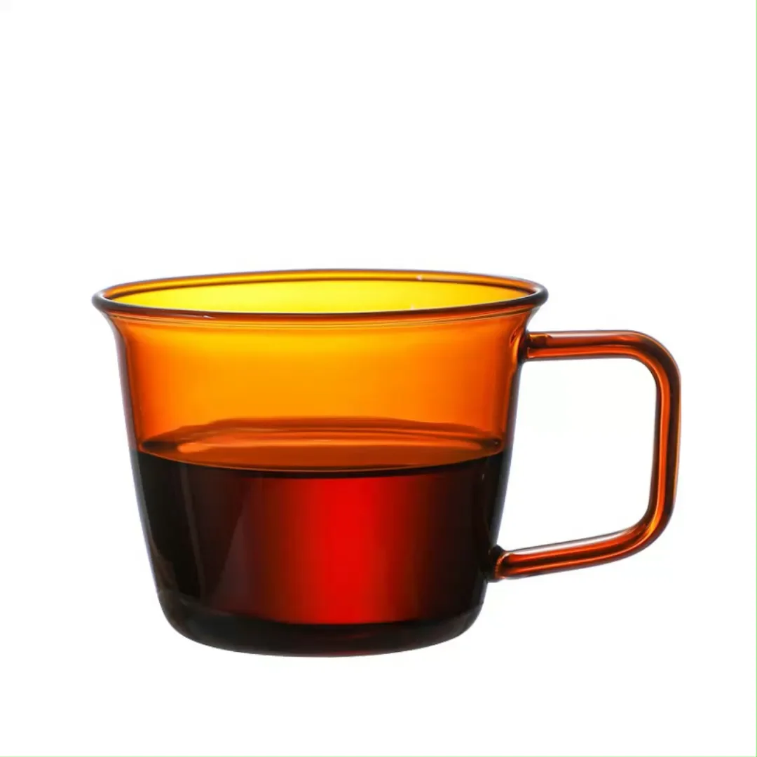 230ml European Style High Borosilicate Color Coffee Glass Mug - Buy ...