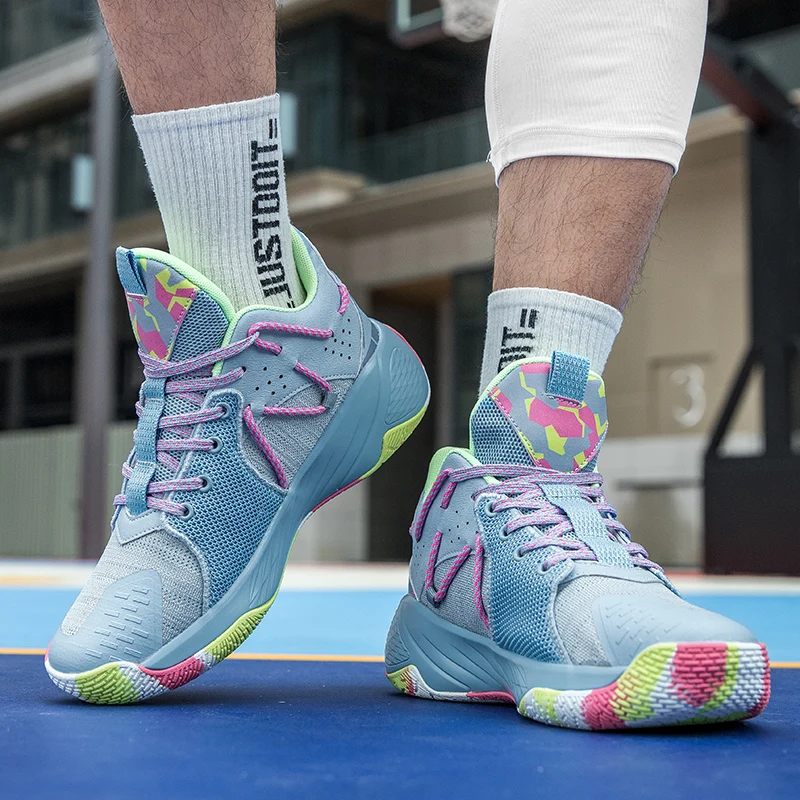 Basketball Shoes - Custom OEM Supported Anti-Slip Lightweight Men's Shoes