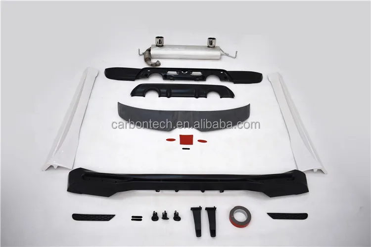 Smart 453 Body Kit - through Body Exhaust Tips for 2014-