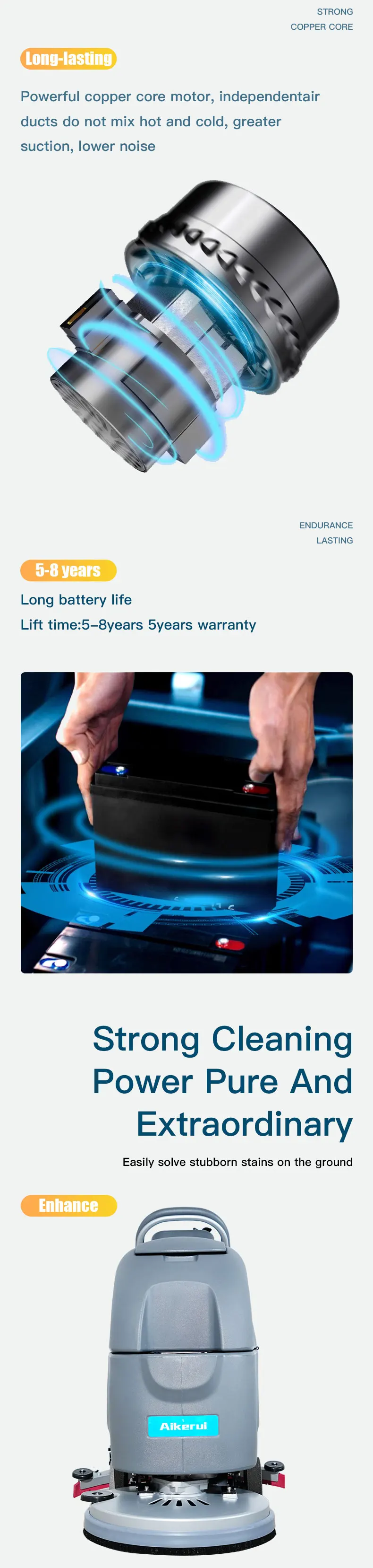 Factory Scrubber Scrubbing Equipment A500bt Auto Automatic Cleaning ...