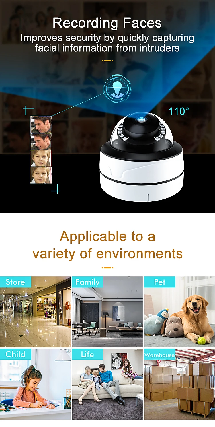 4x Auto Zoom Waterproof Dome Surveillance Cameras Outdoor Security Ip ...