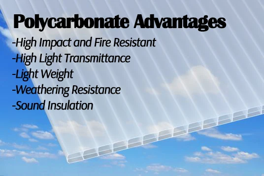 XINTAO PC Hollow Sheets - Durable, Coloured Polycarbonate