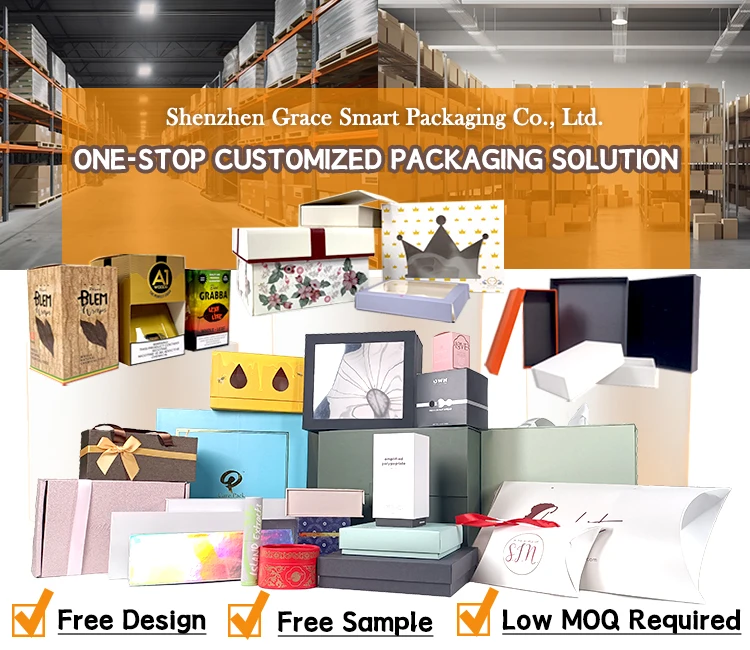 Gracesmart Customized Luxury Rigid Cardboard Storage Shipping Mailer ...
