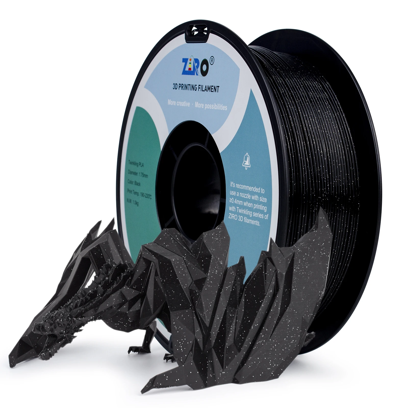 ZIRO 3D Printing Filament Fluorescent Red PLA 1.75mm Filament 1KG Spool ...