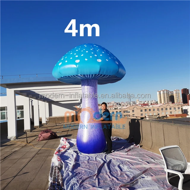 Custom Size Giant Inflatable Mushroom Model with LED Light