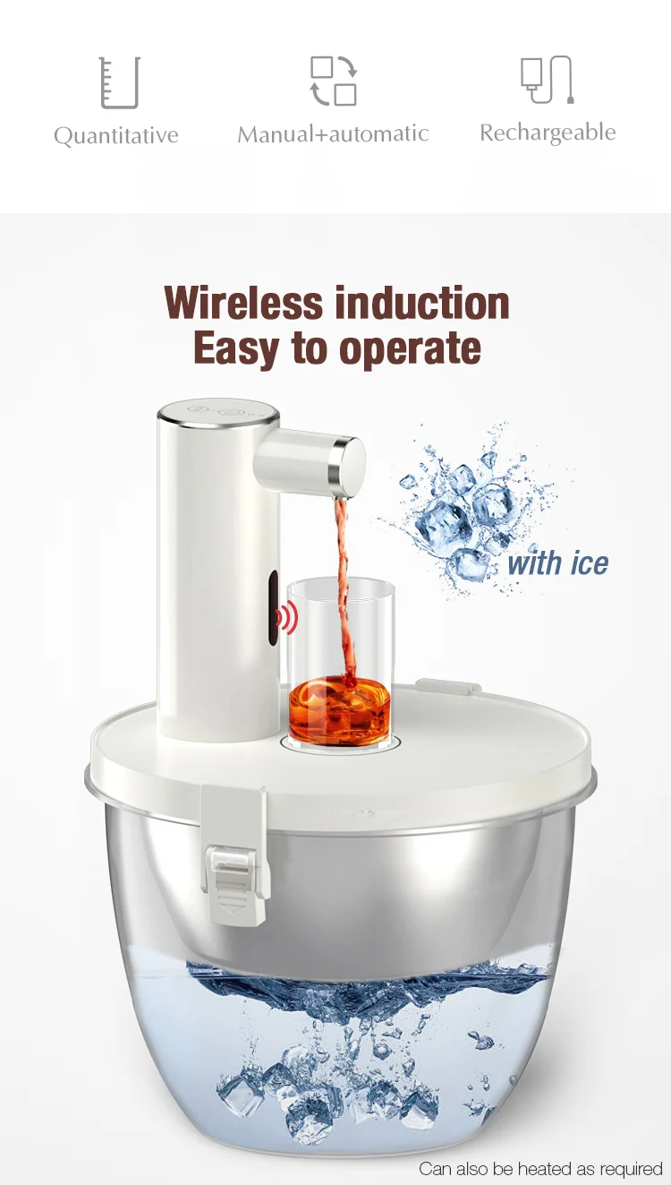 Auto Touchless Automatic Electric Bottle Pump Drink Whiskey Alcohol ...