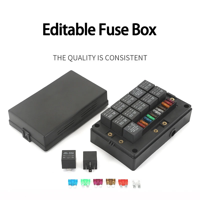 15 Way/10 Circuits Automotive Fuse Box For Auto Electric System,Diy ...