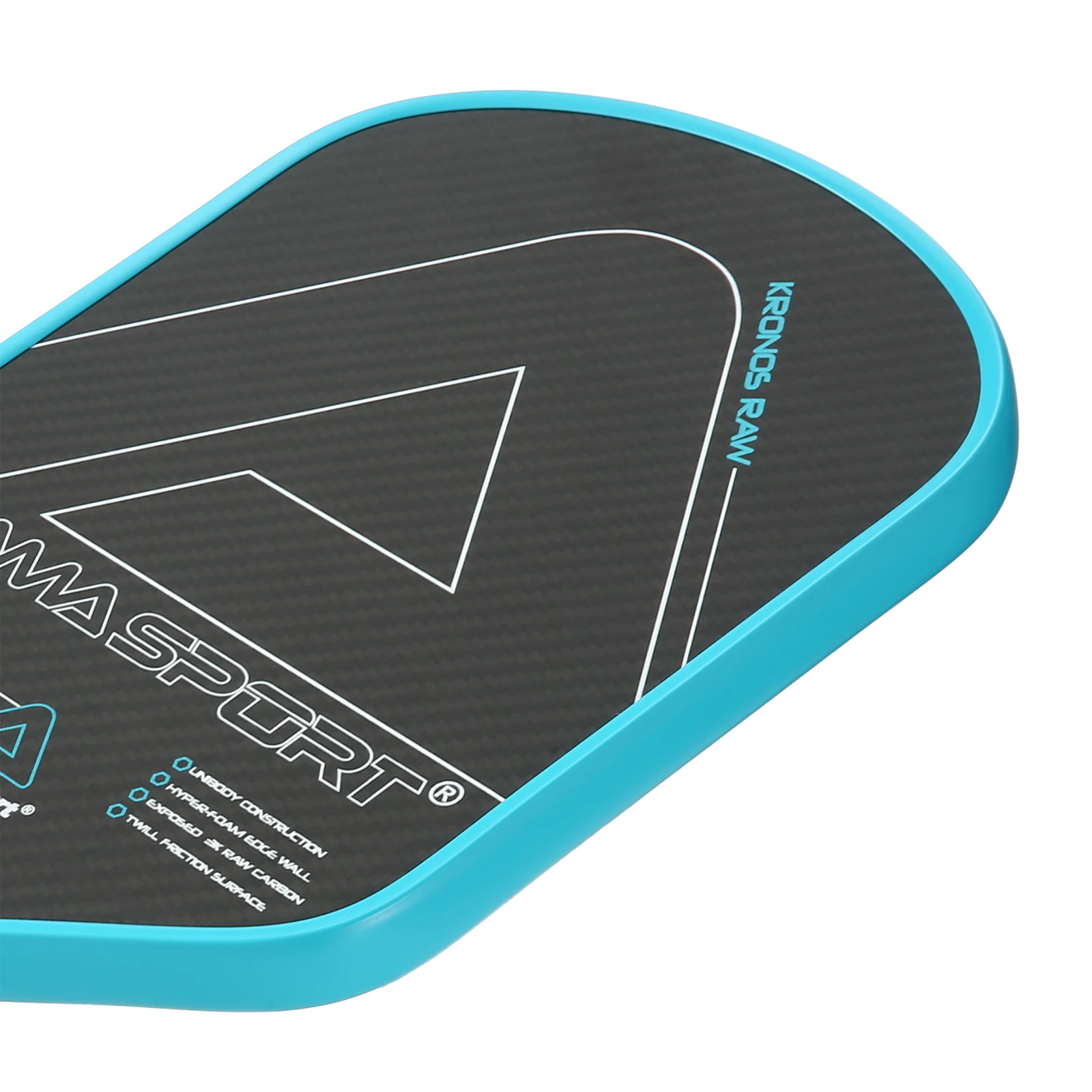 AMA Sport Kronos Raw 3K Twill Carbon Fiber Pickleball Paddle