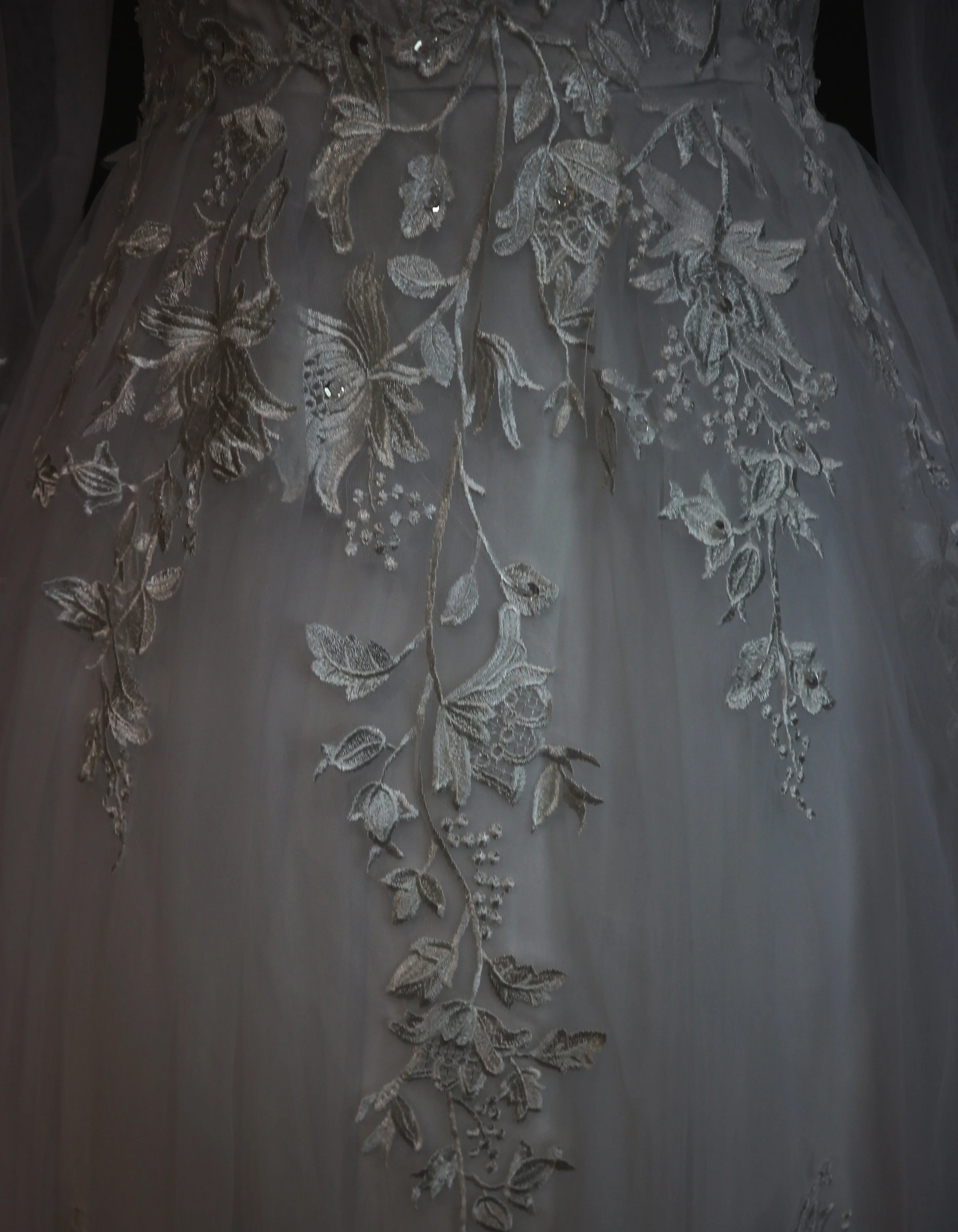 White/ivory Elegant Wedding Dresses 2024 Illusion Long Sleeves ...