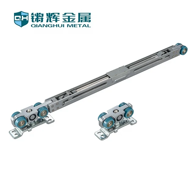 Frameless Sliding Glass Door Roller System Kit - Soft Close