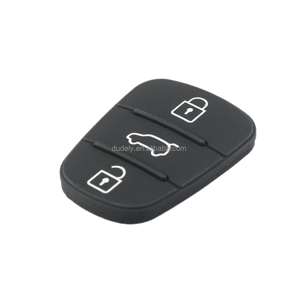3 Buttons Remote Key Fob Case Rubber Pad For Hyundai I10 I20 I30 Ix35 ...