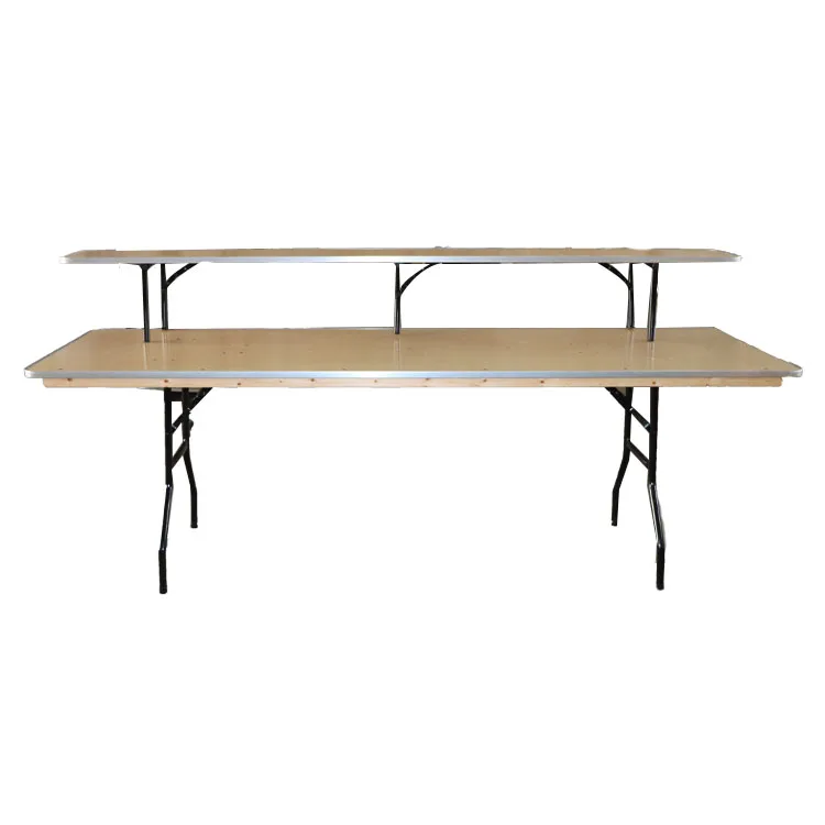 Banquet Wood Round 6ft 8ft Folding Table With High Quality For Events ...