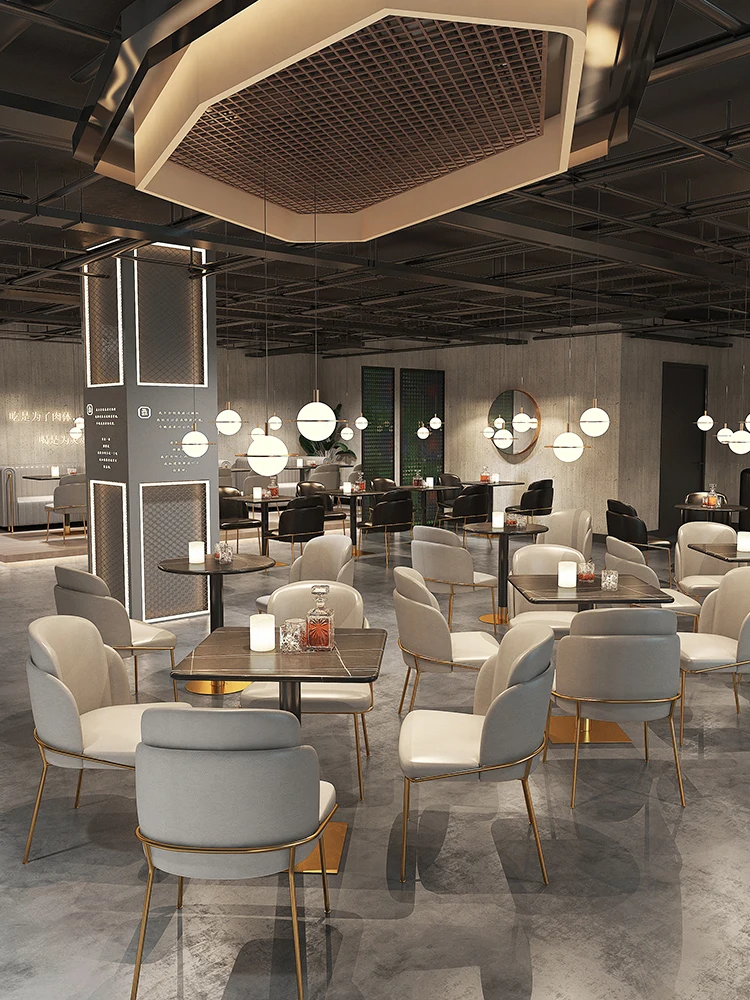 Custom American Style Sofa Booth Bar Luxury Table & Chair