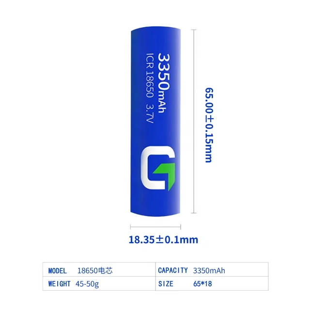 Bulk Sale 3.6v Lithium Battery Cells 18650 800mah 1500mah 2000mAh ...