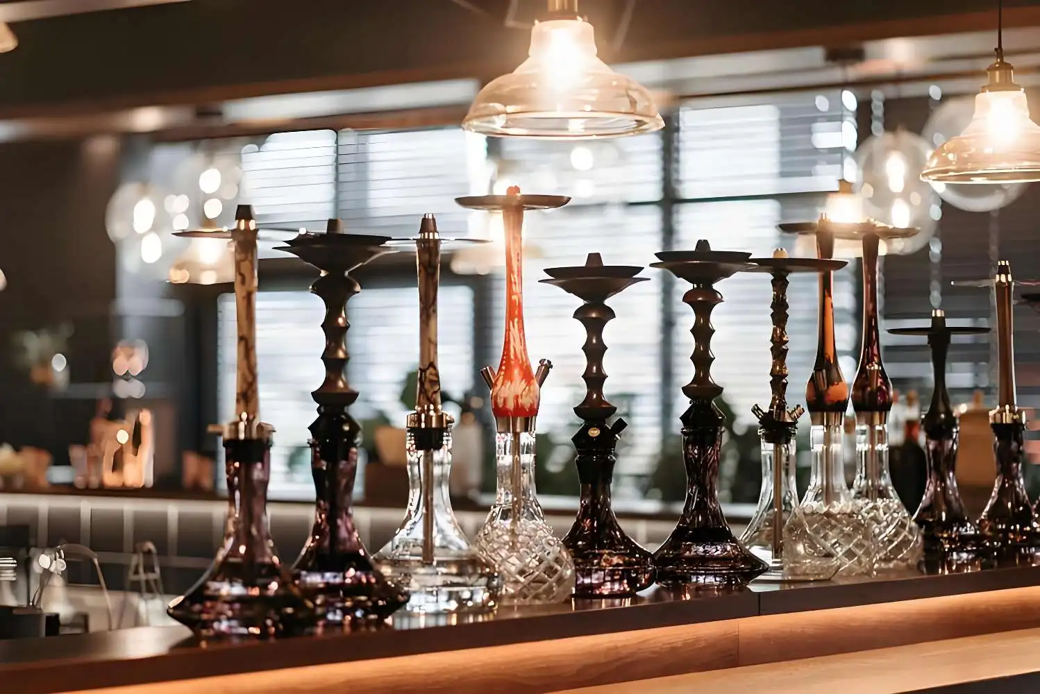 Modern Luxury Glass Hookah Set Heavy-Duty Texture Extravagant Nargile ...