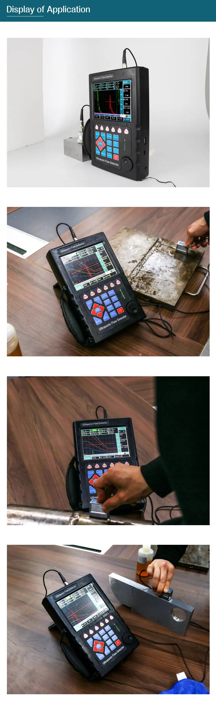 Portable Digital Crack Ultrasound Fl Flaw Detector for Pipeline Inspection