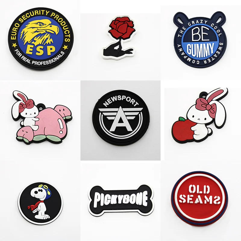 Rubber Label As Customized Swimming Products Logo Silicone Shoe Labels ...