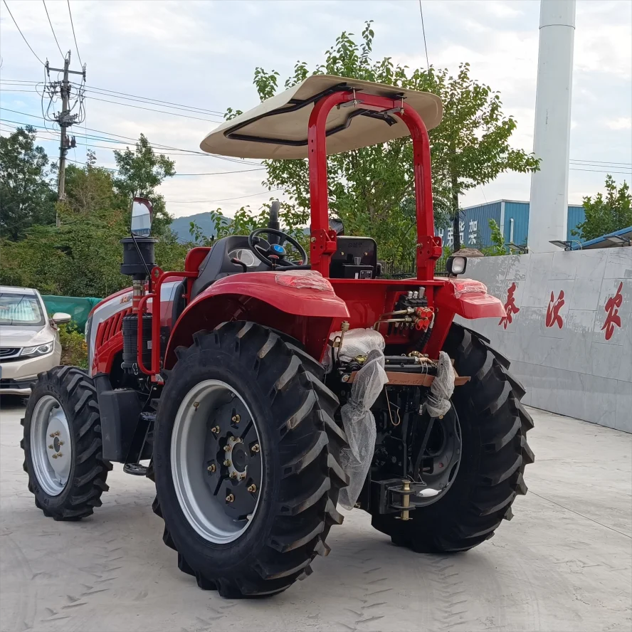 Tavol China Tractor With Front End Loader For Sale 90hp Tractors For Four Wheel Diesel Farming ...