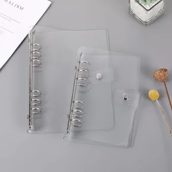 A4 A5 A6 A7 Clear Pvc Planner Book Cover Money Transparent Binder ...