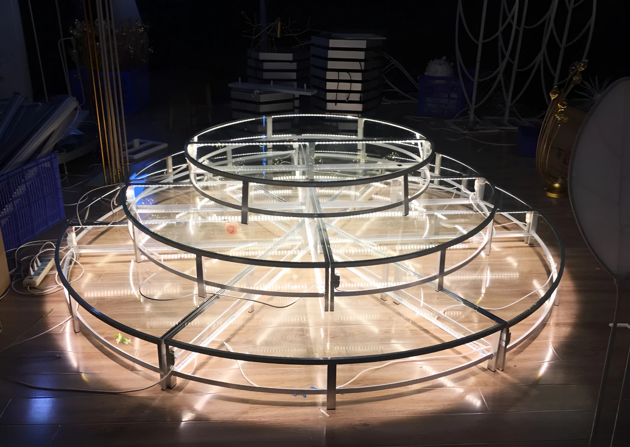 Stage Lights for Wedding - Modern Transparent LED Dance Floor