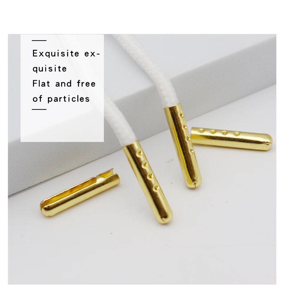 Weiou Laces Shoelace Tip Gold Silver Aglet Bullet Metal Lock Clips ...