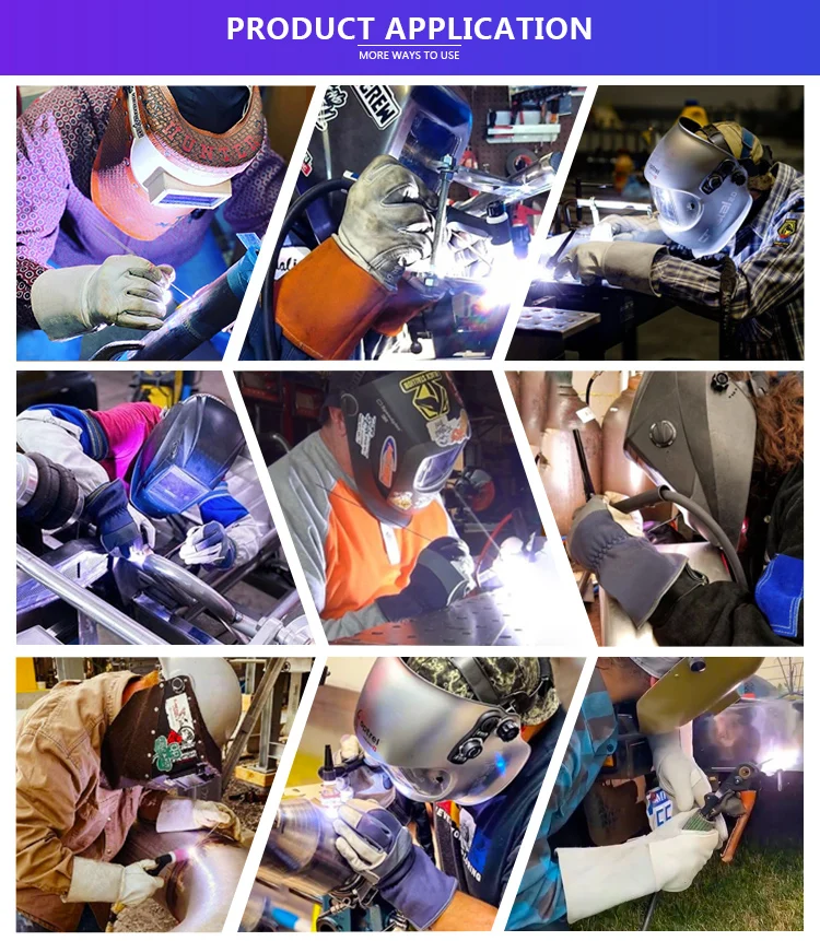 Custom Tig Welding Safety Glove Heat Resistant Argon Double Layer ...