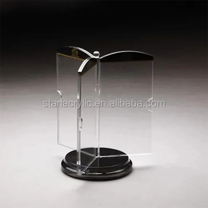 Acrylic Flip Menu Holder A4 A5 Clear Lucite Table Menu Stand With A5 ...