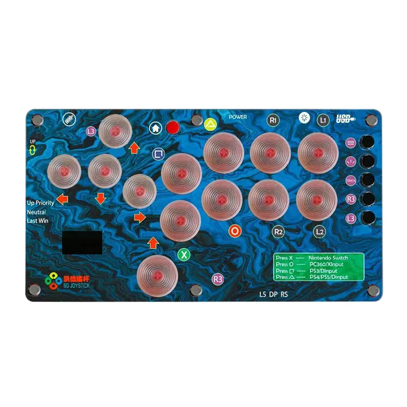 Hitbox Arcade 17key/13key Fightstick Mini Hitbox Fighting Video Game ...